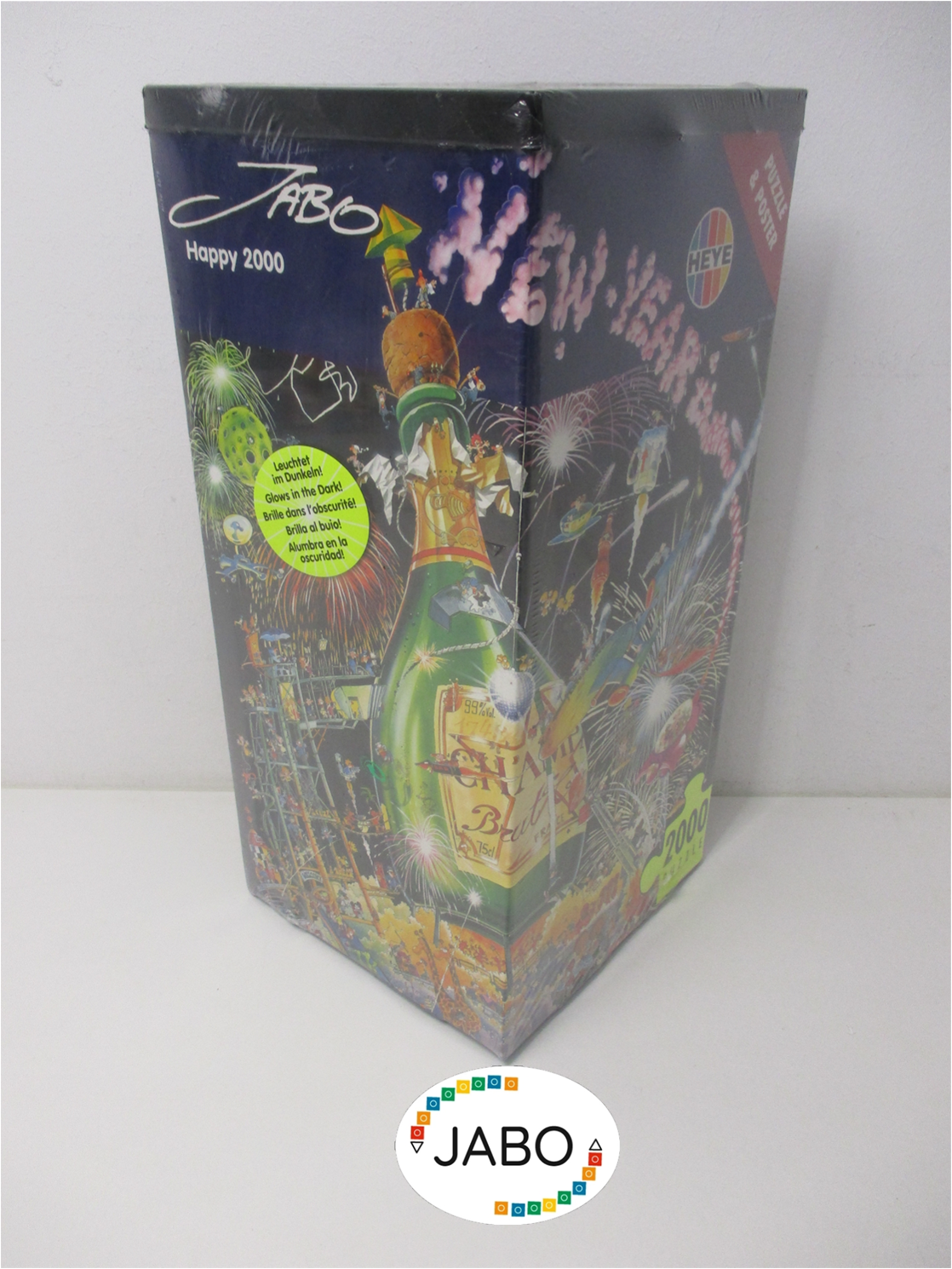 (R2/5 ) HEYE Puzzle 2000 Teile Jabo Happy 2000 NEU Leuchtet im Dunkeln